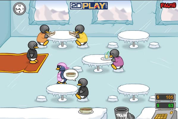 Penguin Diner - Jeu Gratuit en Ligne | FunnyGames