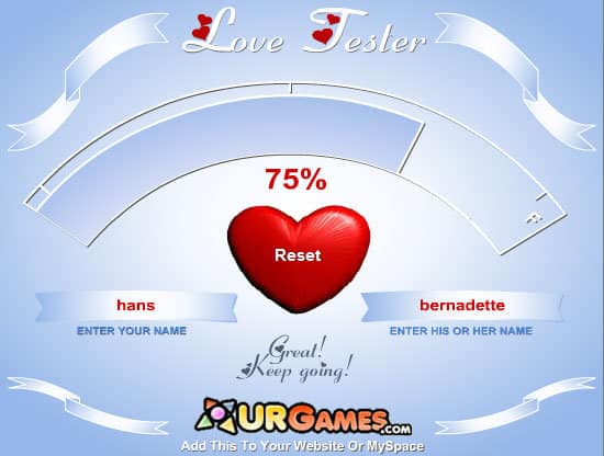 Love Tester - Jeu Gratuit en Ligne | FunnyGames