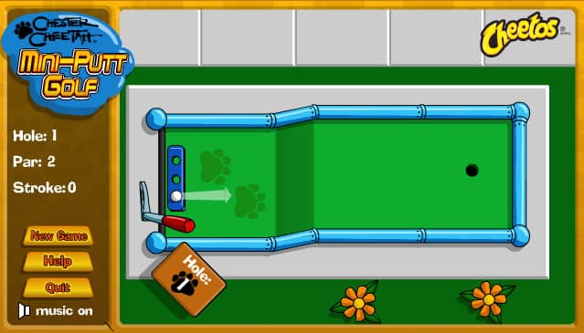 Chester Cheetah Mini-Putt Golf - Jeu Gratuit | FunnyGames