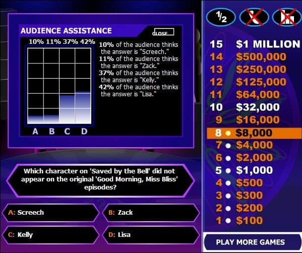 Who Will Be A Millionaire? - Jeu Gratuit en Ligne | FunnyGames