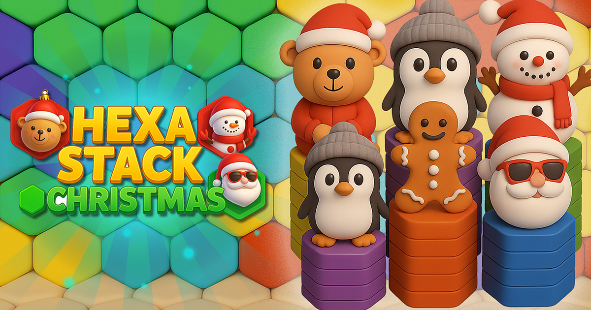 Hexa Stack Christmas - Jeu Gratuit en Ligne | FunnyGames