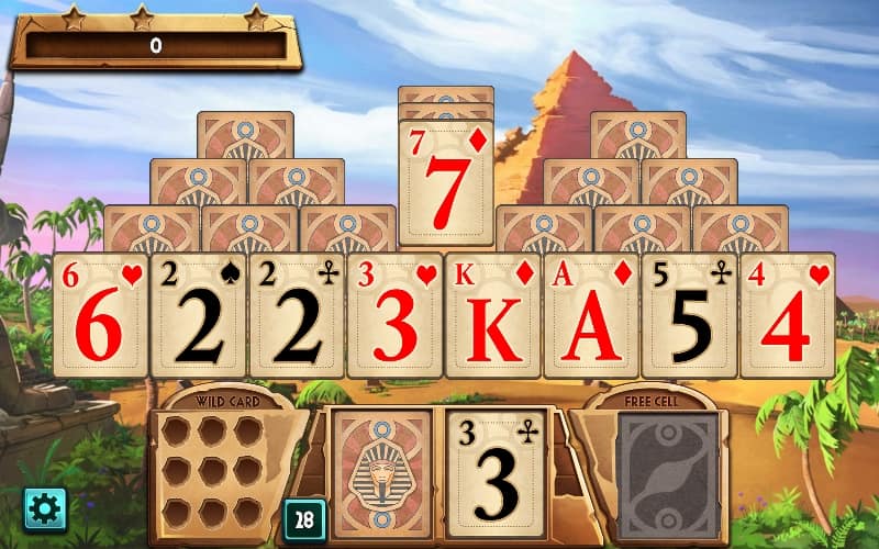 Solitaire Quest Pyramid - Jeu Gratuit en Ligne | FunnyGames