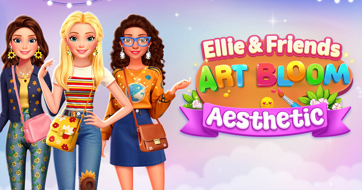 Ellie and Friends Art Bloom Aesthetic - Jeu Gratuit en Ligne | FunnyGames